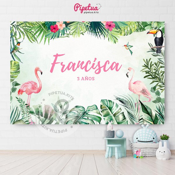 Flamenco tropical Banner - Pipetua Kits