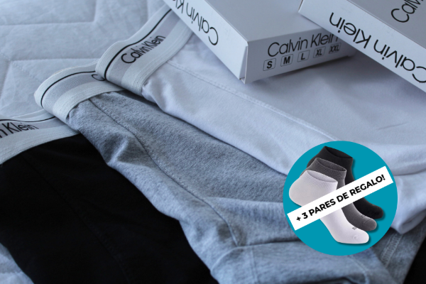Pack X3 Bóxers CK + Medias de Regalo - ODIN UNDERWEAR