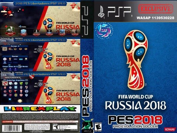 PES 2018 LPF + LIBERTADORES + EDICION MUNDIAL 2018 FINAL (PSP ...