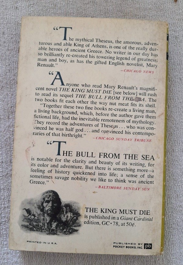 The Bull From The Sea - Mary Renault - Pocket Books - Libros Usados Tandil