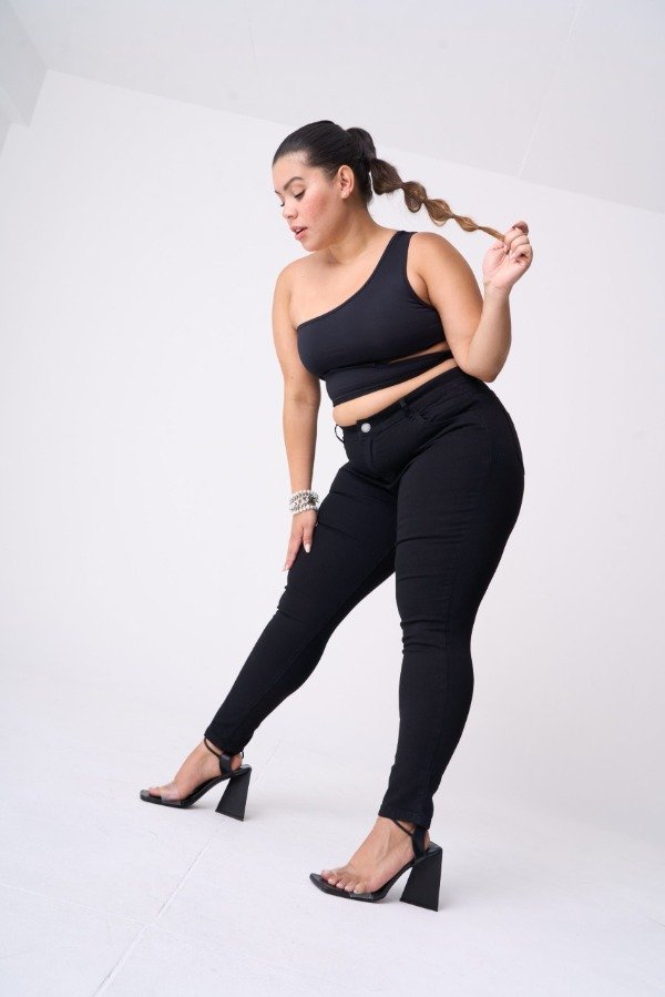 Jean chupin BLACK - elastizado - Cinco Lunas