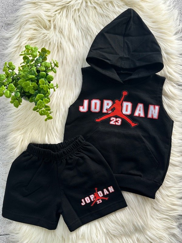 CONJUNTO JORDAN NEGRO (MUSCULOSA + SHORT) - Sweet Baby Bcr