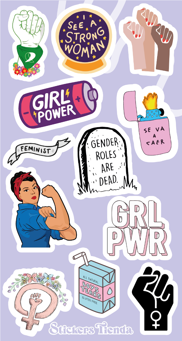 Plancha celu Grl power - Tienda de Stickers