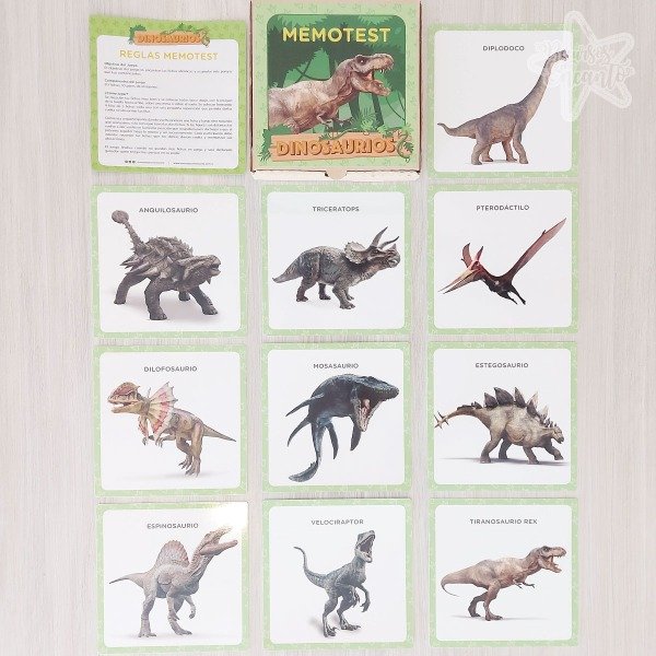 MEMOMENTE, EL JUEGO DE LA MEMORIA - DINOSAURIOS - Recursos con Encanto