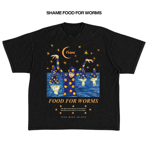 REMERA SHAME "FOOD FOR WORMS" - Tusk Wear