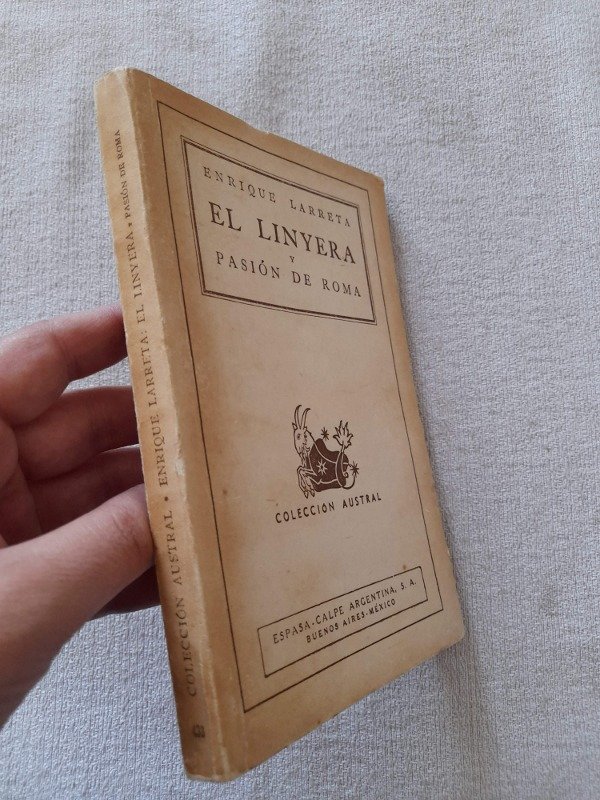 El Linyera Y Pasión De Roma - Enrique Larreta - Colección Austral#433 ...