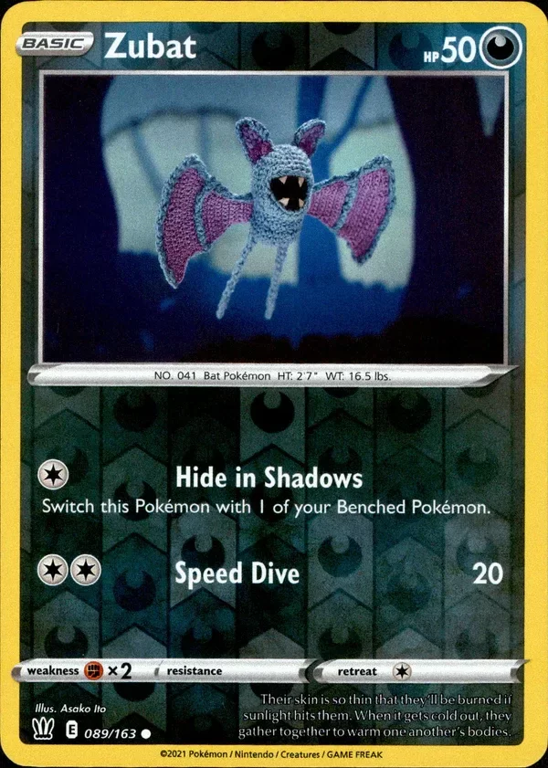 Zubat - 089/163 - Battle Styles - Reverse Holo - ALUMINETCG