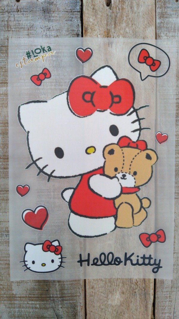 Termotransferibles 20x29cm Hello Kitty #1 - Loka Estampa