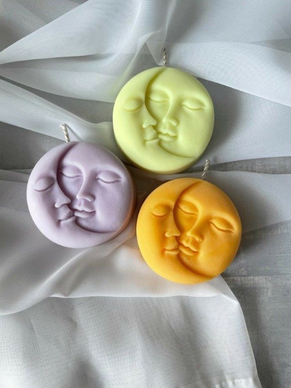 Molde Luna con Cara x4 - TodoFrascos JM