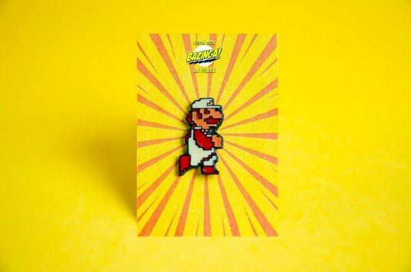 PIN MARIO PIXEL TANOOKI- MARIO BROS - Bazinga tienda geek