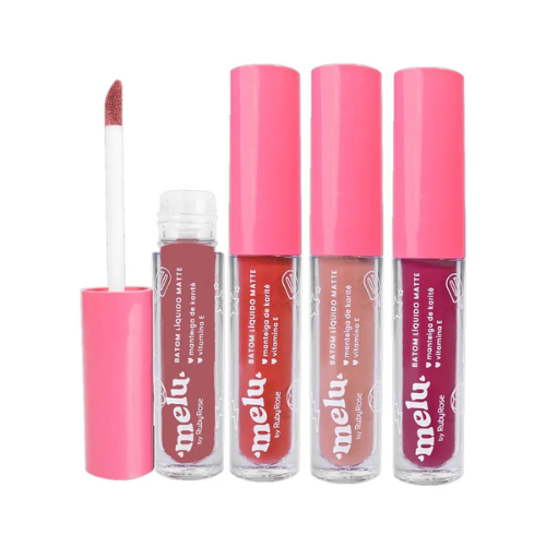 Labial Melu matte - ruby rose - Visage Makeup