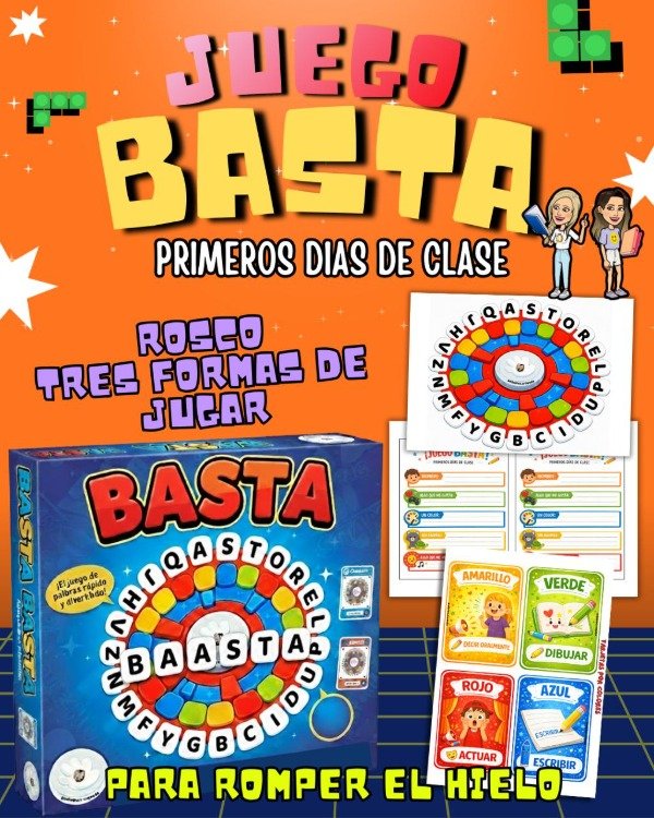 JUEGO BASTA. PARA LOS PRIMEROS DIAS DE CLASE - Andamos Creando