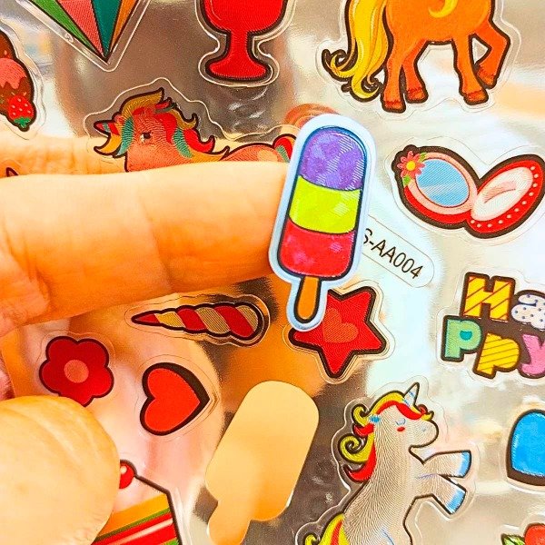 Planchas de stickers metalizados - C1 - Minimundo SF