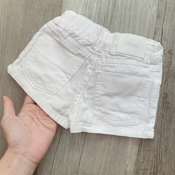 Short Jean Cheeky Blanco 6M - Preloved