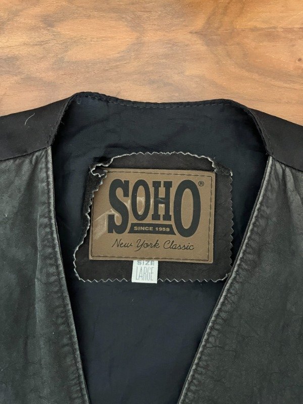 Chaleco de cuero Soho TM - Le Garage Di Tutti