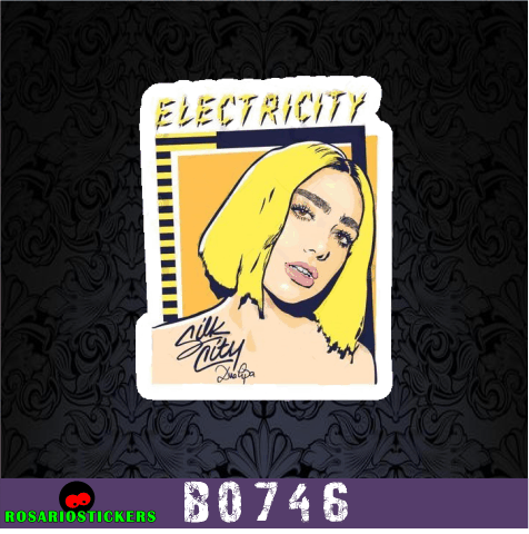 B0746 - Electricity Dua Lipa - RosarioStickers