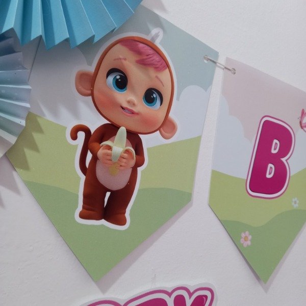 Banderin simple - Bebes llorones, Cry babies - DREAMED DESIGN