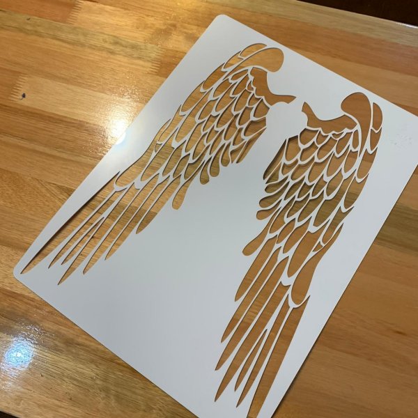 Stencil Alas Angel Art. C5009 - 30cm x 40cm - Cupa Home Deco