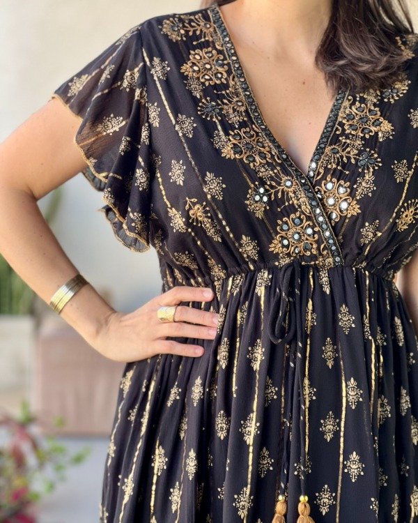 Mariposa Corto con Lúrex S a L - Luna en Júpiter