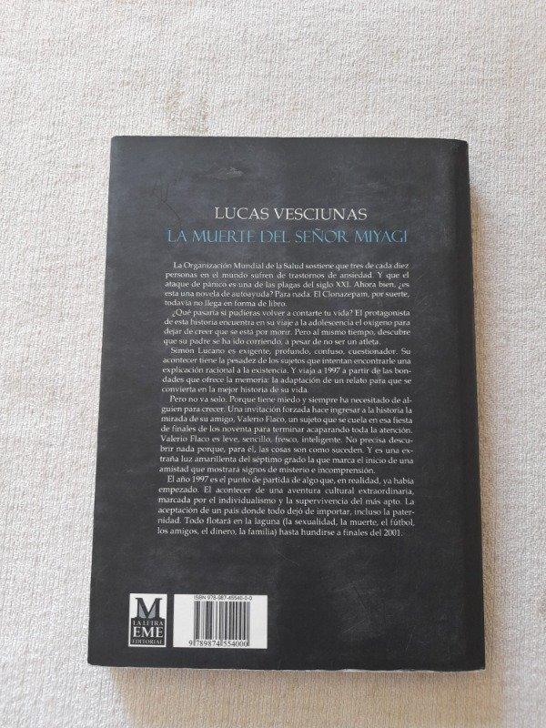 La Muerte Del Señor Miyagi - Lucas Vesciunas - La Letra Eme - Libros ...