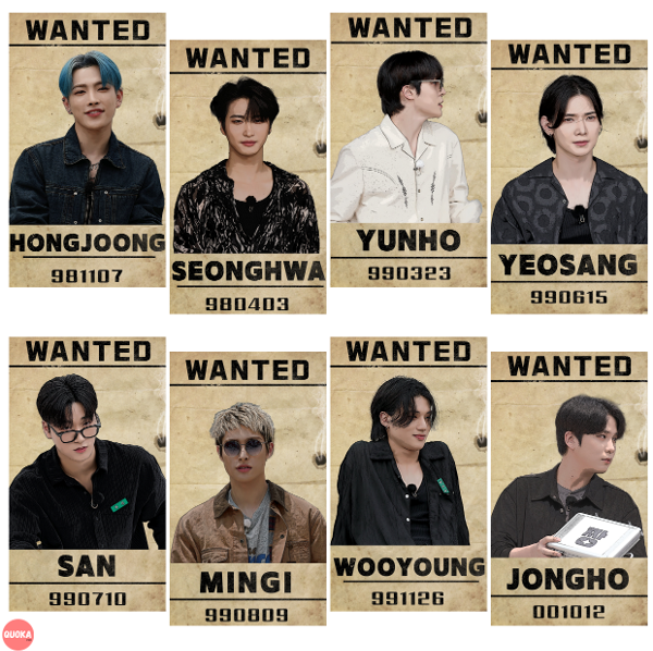 Photocards ATEEZ WANTED - Tamaño Tarot - Quoka Store