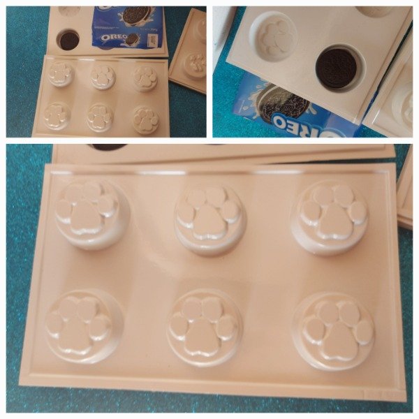 Placa de acetato reforzada oreo huella - Moldes que Enamoran