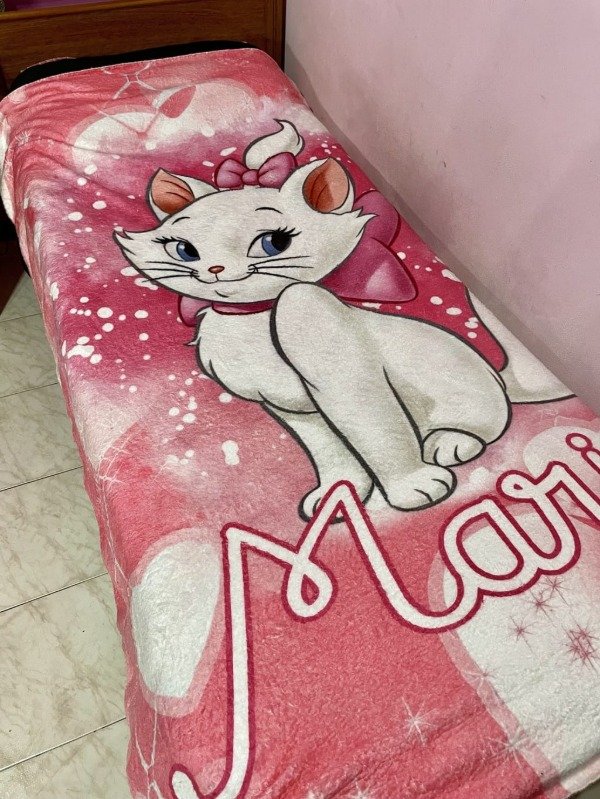 Manta animada XL gatita marie - Tradiciones Materas