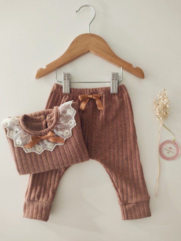Conjunto lanilla morley chocolate - El ajuar de Eva
