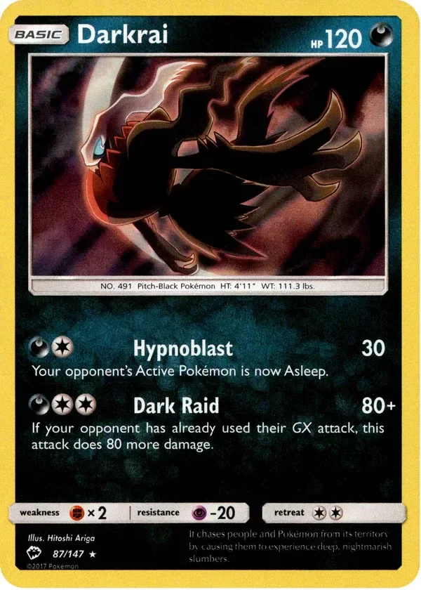 Darkrai - 87/147 - Burning Shadows - Holo - ALUMINETCG