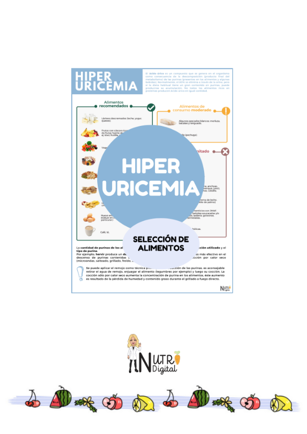 Hiperuricemia - Alimentos - Nutridigital