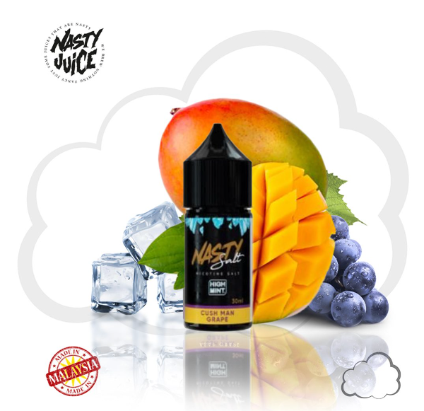 Salt Nasty mango uva ice cush Man grape ice - Vapordevoto
