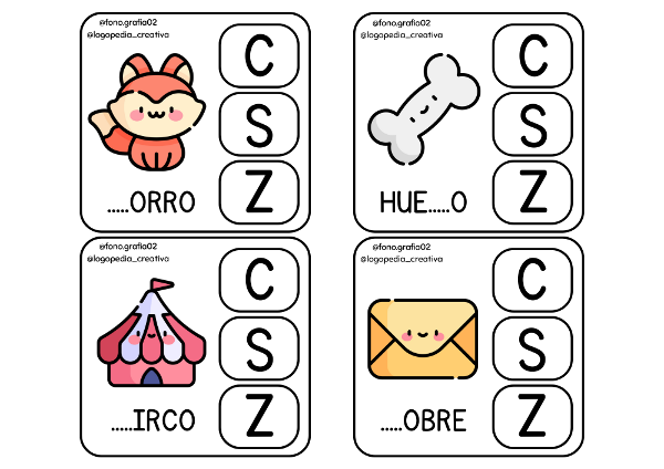 Ortografía C, S, Z - Fonografia