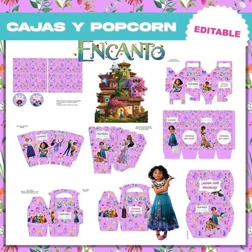 Kit Imprimible Encanto Disney Deco Y Candy Editable - Wook Imprimibles