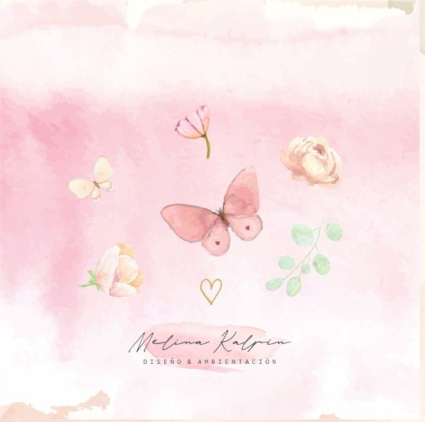 Kit Imprimible Mariposas y Flores - Melina kalpin