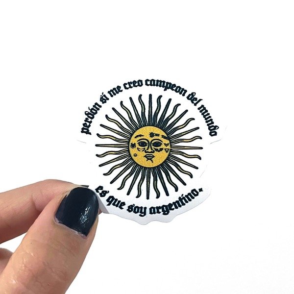 CAMPEON DEL MUNDO DUKI - Sticker individual Duki - Bohemian Stickers