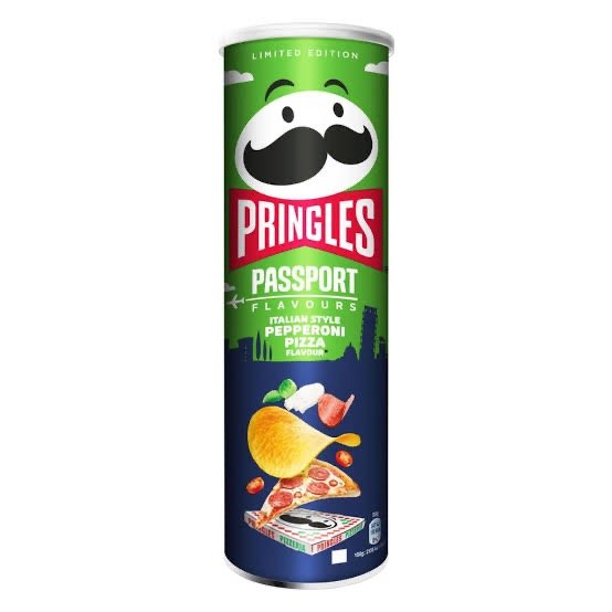 PRINGLES PASSPORT PIZZA DE PEPPERONI ESTILO ITALIANO 165GR - Nakamamix