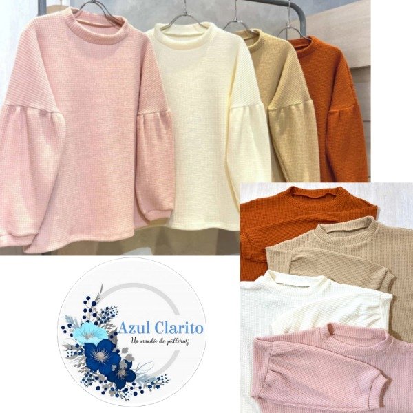 Chaquetas y Sueters - Azul Clarito