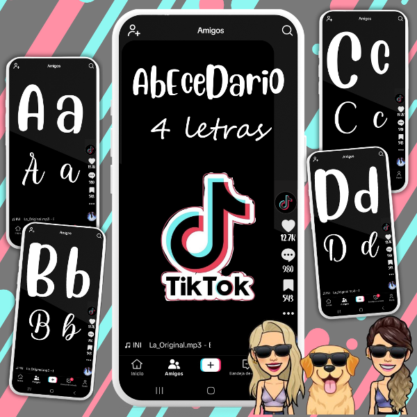 ABECEDARIO 4 LETRAS. TIK TOK - Andamos Creando