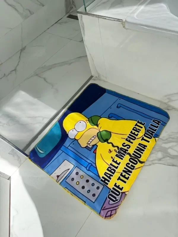 ALFOMBRA HOMERO SIMPSON HABLE MÁS FUERTE - Tradiciones Materas