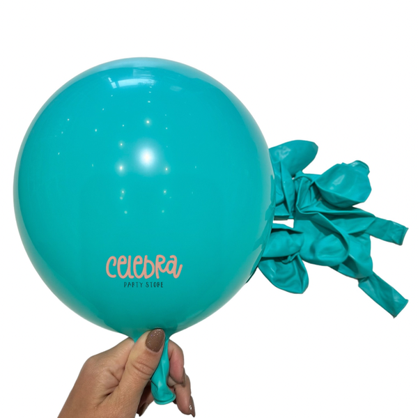 Globos Látex BALLOON INC. 10" Sueltos x 10 u. VERDE ESMERALDA - Celebra Party Store