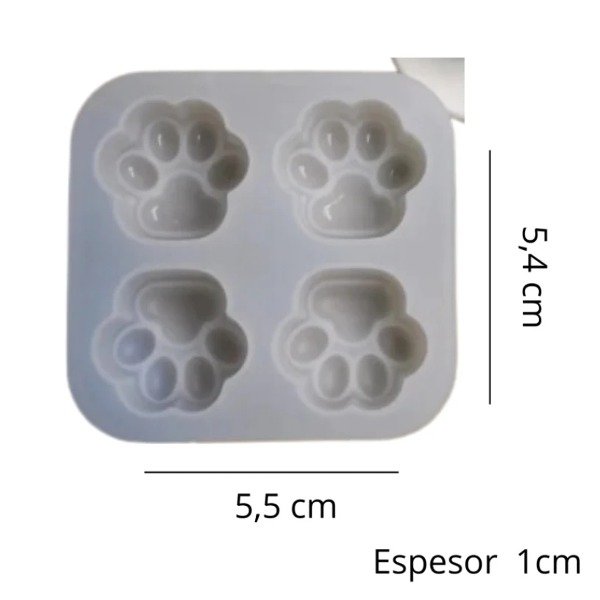 Molde Mini Patitas Brillo Propio