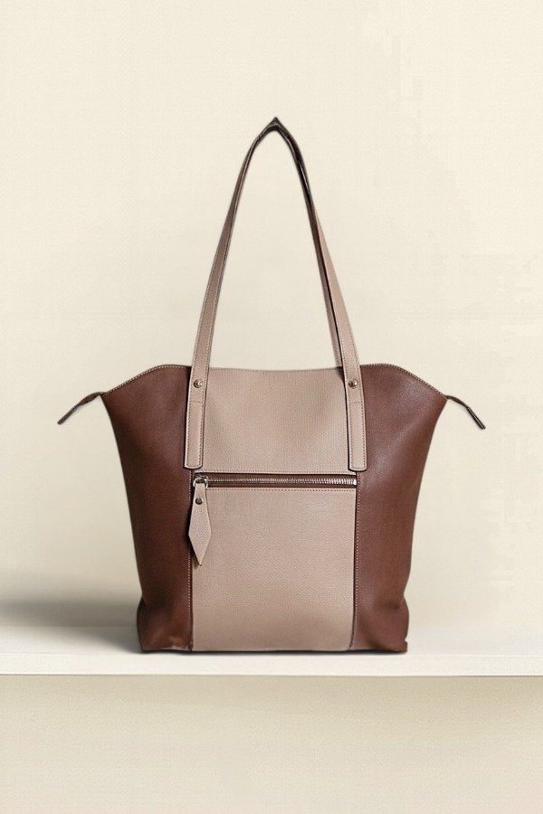 Cartera Tote Bicolor (2 combinaciones) - Varese Calzados