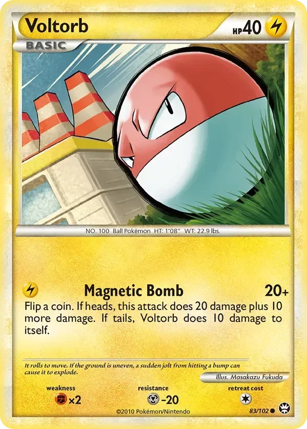 Voltorb 83/102 Common - HS Triumphant 2010 - ALUMINETCG