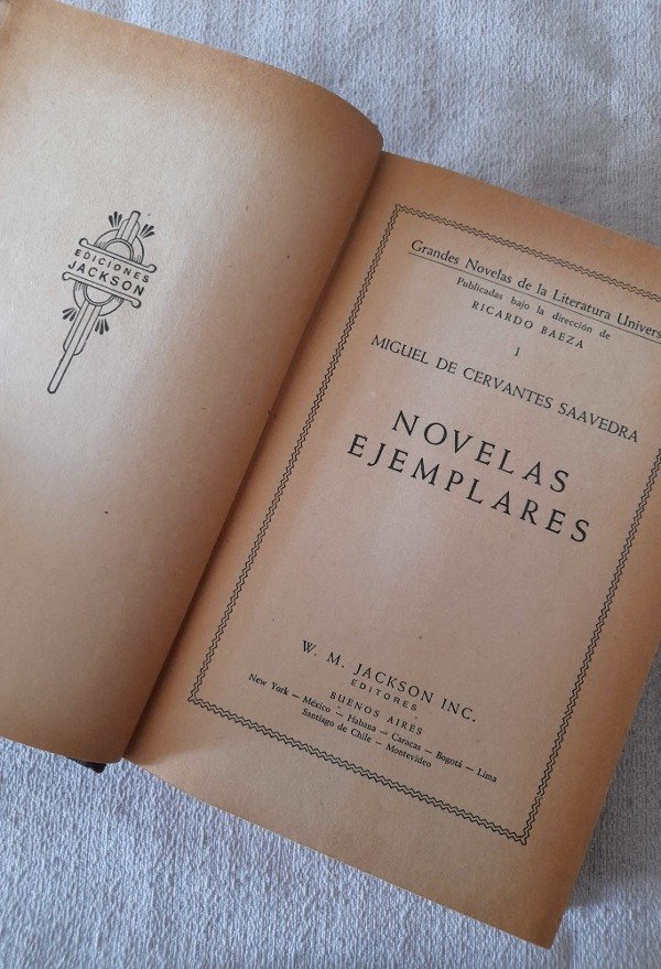 Novelas Ejemplares - Miguel De Cervantes - Jackson Literatura #21 ...