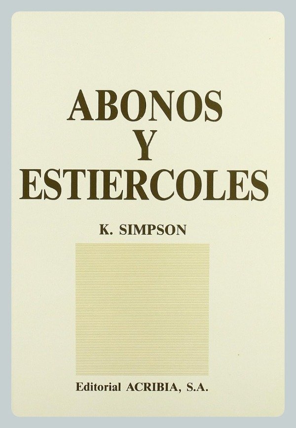 Simpson: Abonos y Estiércoles - CONRADO LIBROS