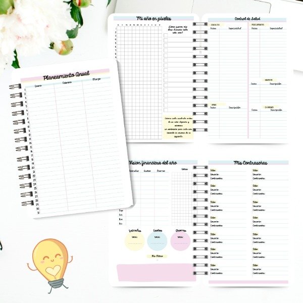 Agenda 2026 Imprimible Pdf Diaria C/horario - Vertical Pastel - Piedra ...