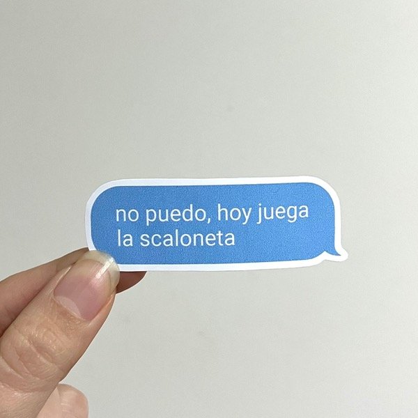 HOY JUEGA LA SCALONETA - Sticker individual Selección - Bohemian Stickers