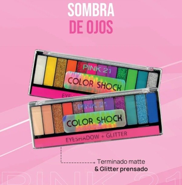SOMBRA COLOR SHOCK PINK 21 - Cositas Carola Mayorista