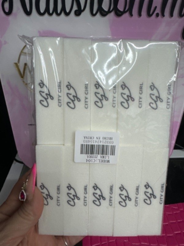 Pack x10 bloque blanco city girl - Nailsroommg