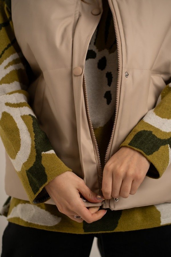 Chaleco Siena beige - mendi